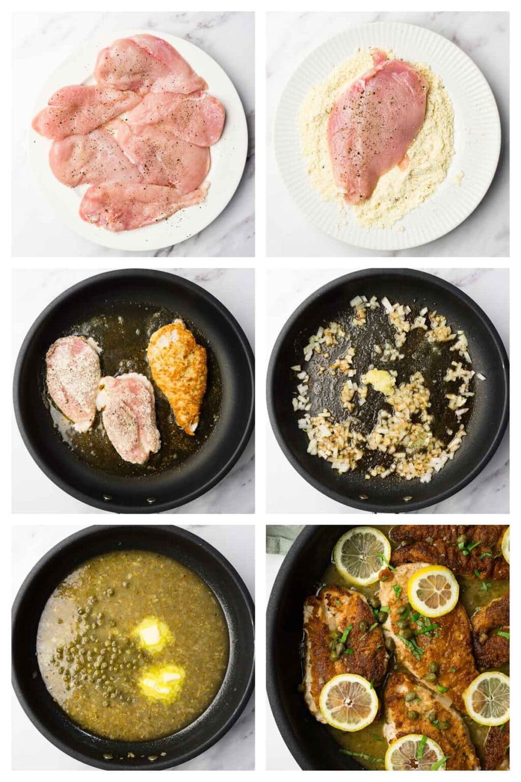 Keto chicken piccata (Gluten-free) - Here To Cook