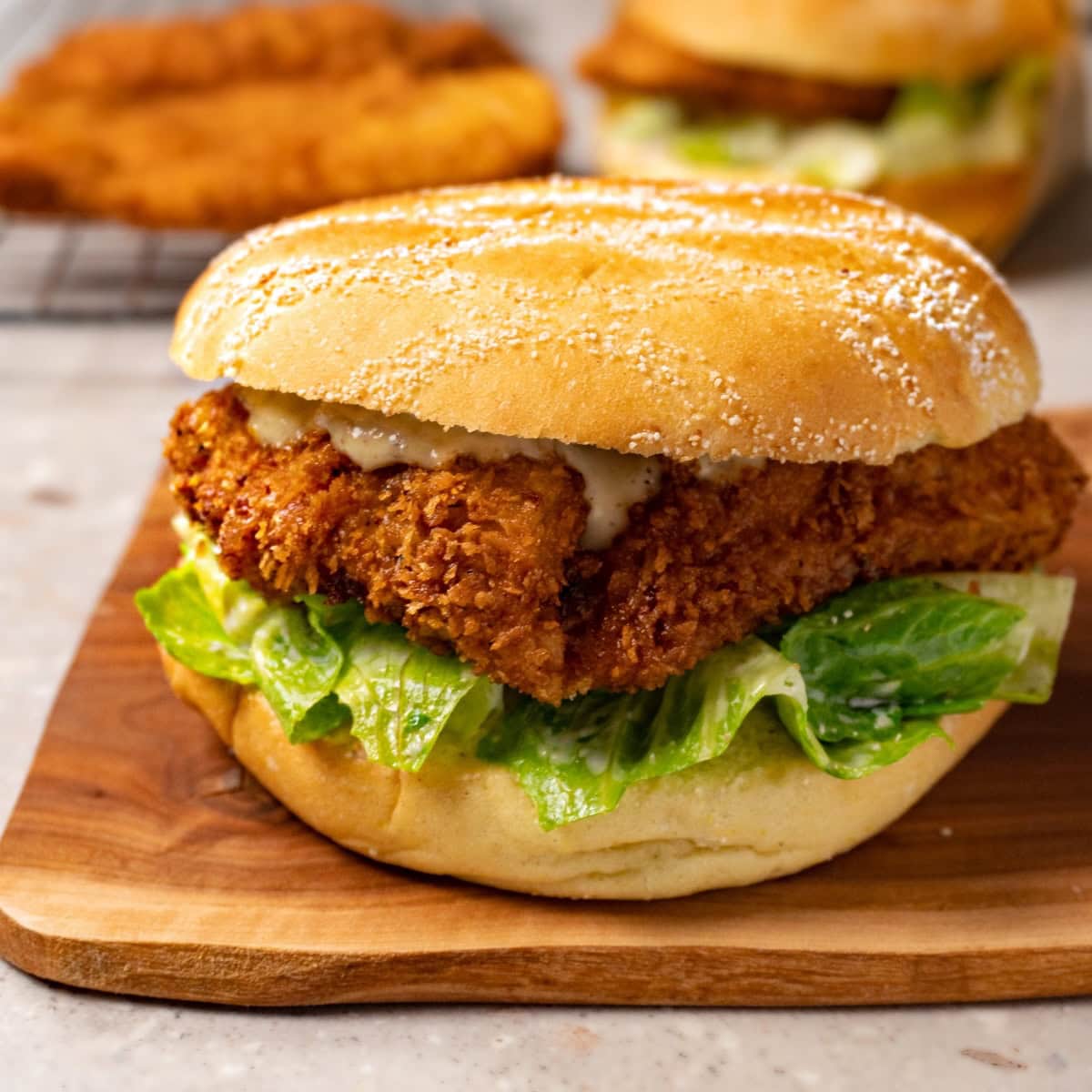 Crispy chicken sandwich - Here To Cook