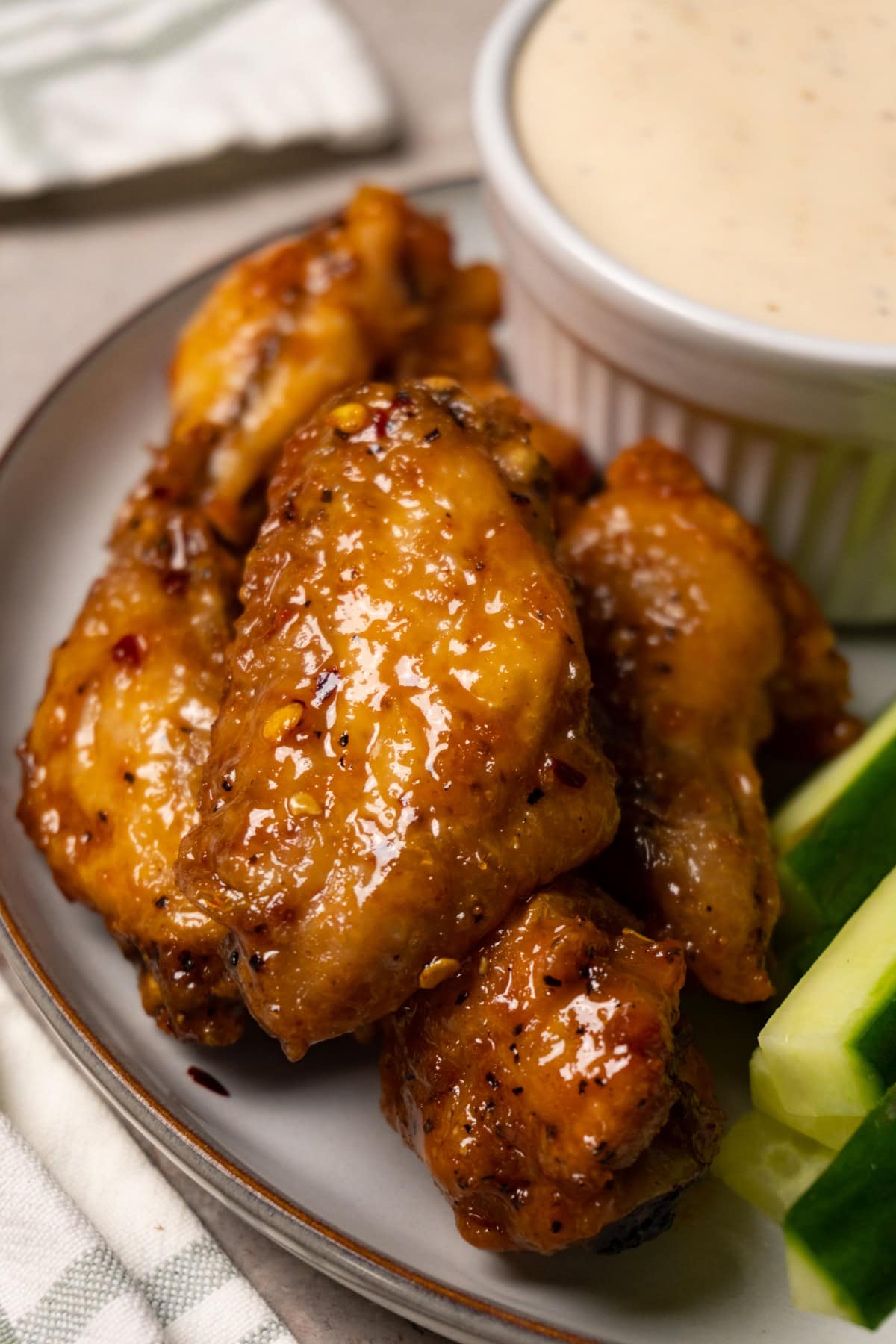 Easy Hot Honey Chicken Wings - Here To Cook